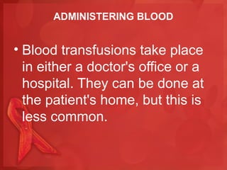 Wardclass powerpoint blood transfusion | PPT