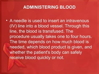 Wardclass powerpoint blood transfusion | PPT