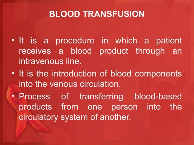 Wardclass powerpoint blood transfusion | PPT | Blood Disorders | Diseases and Conditions