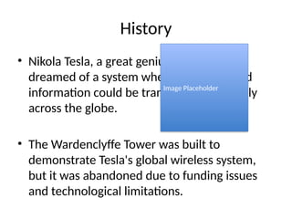 Wardenclyffe Tower, designed by Nikola Tesla in the early 1900s, was an ...
