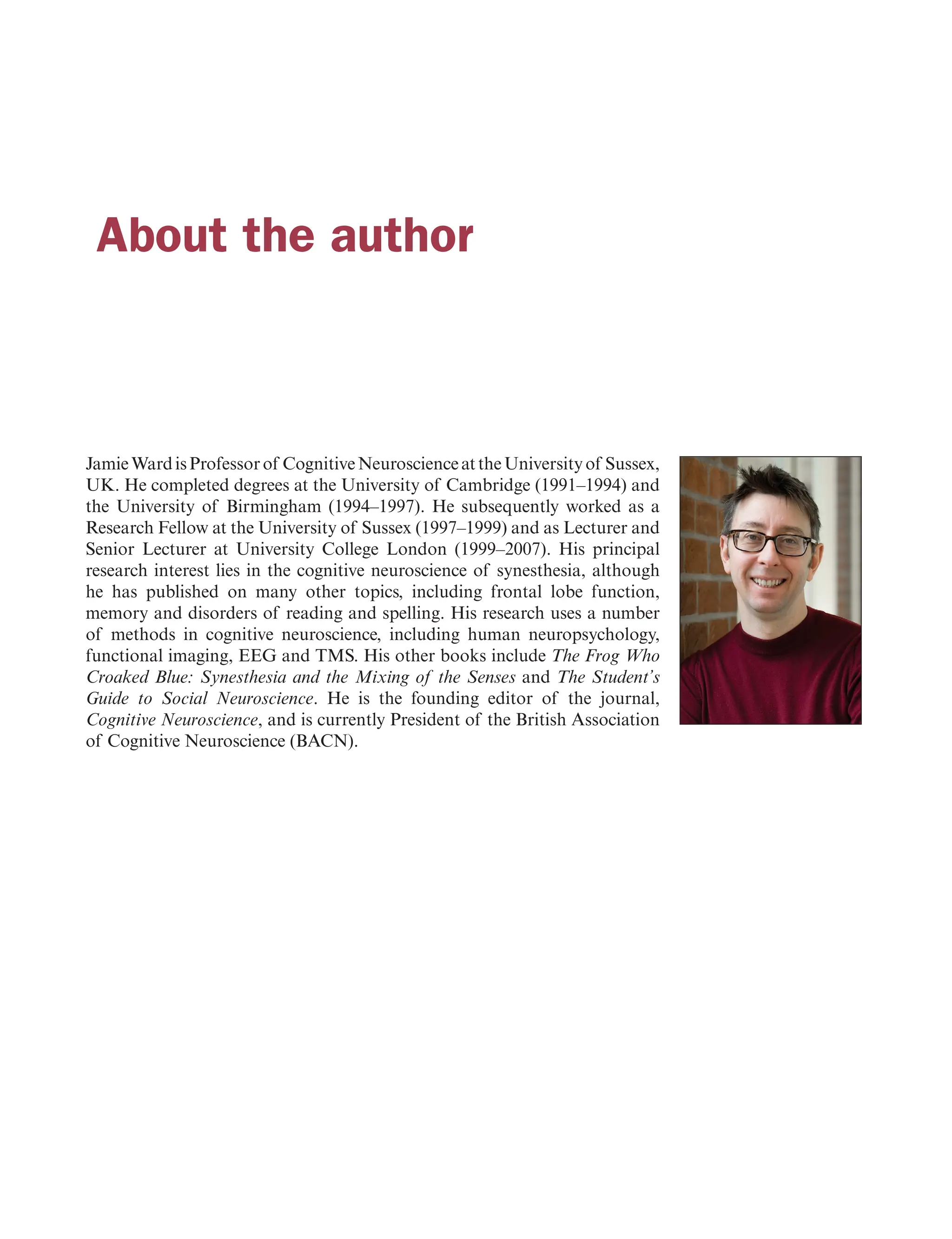 Ward, J. (2020). The Student's Guide to Cognitive Neuroscience.pdf | Educational Assessment ...