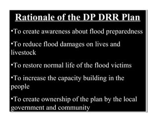 Idea of mainstreaming DRR plan within the Gram Panchayat development ...