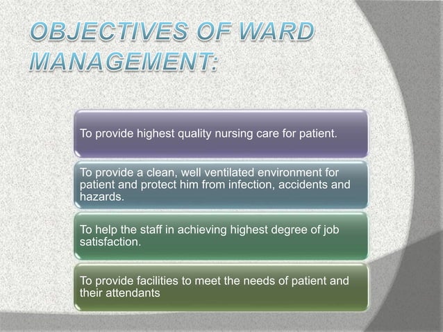 Ward management for nurses | PPTX