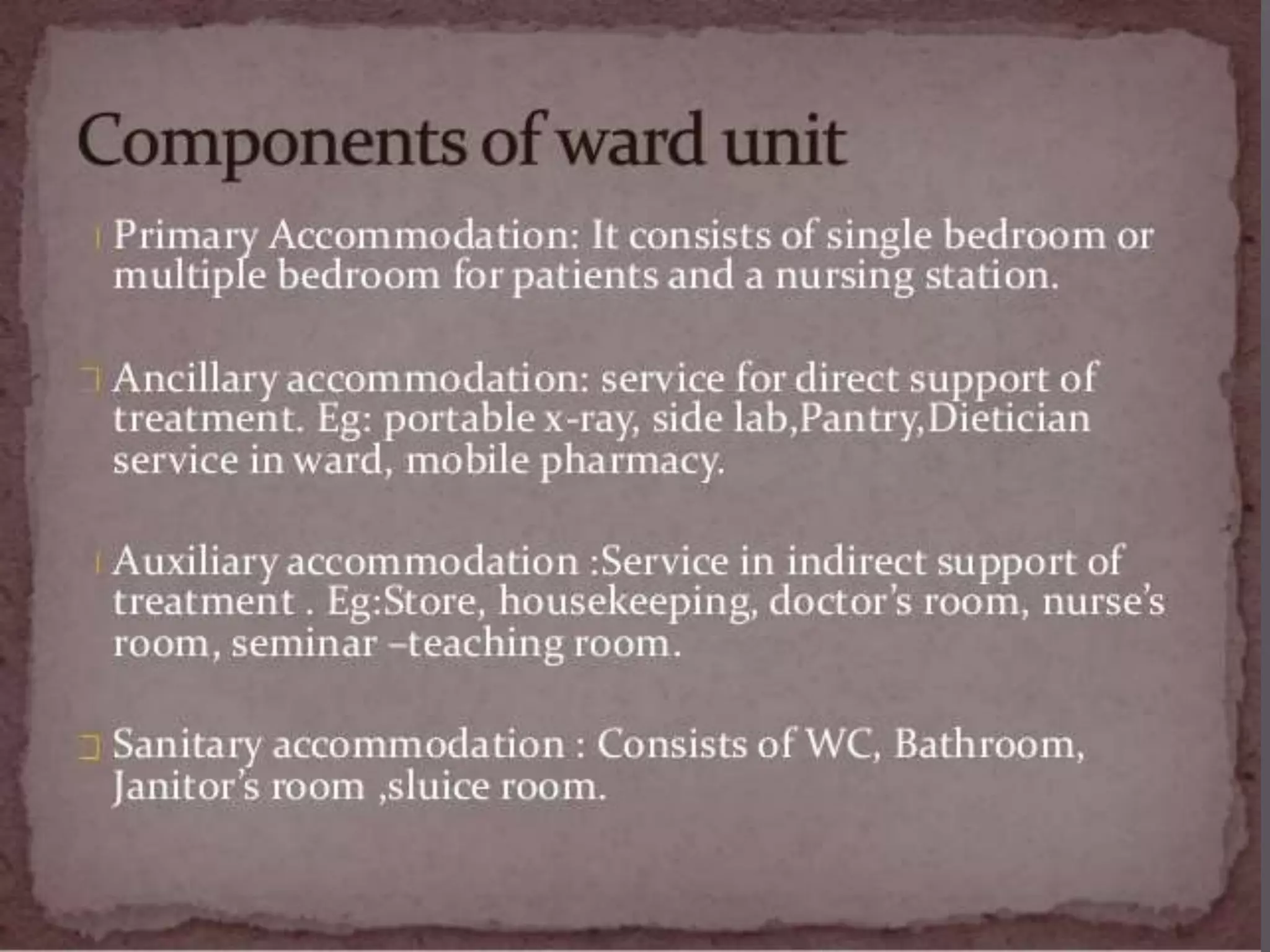 Ward management | PPTX