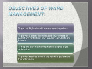 Ward management | PPTX
