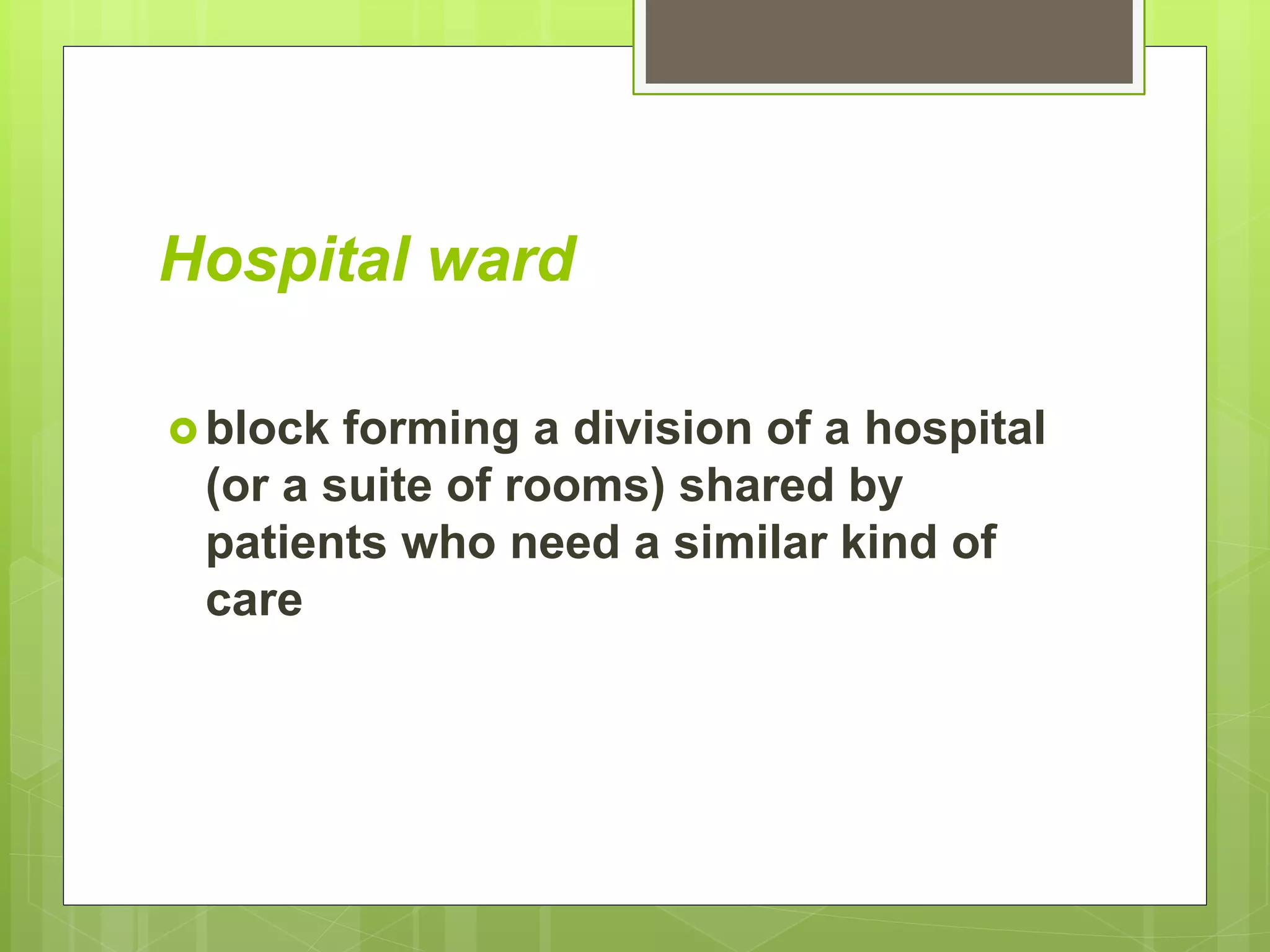 Ward management | PPTX