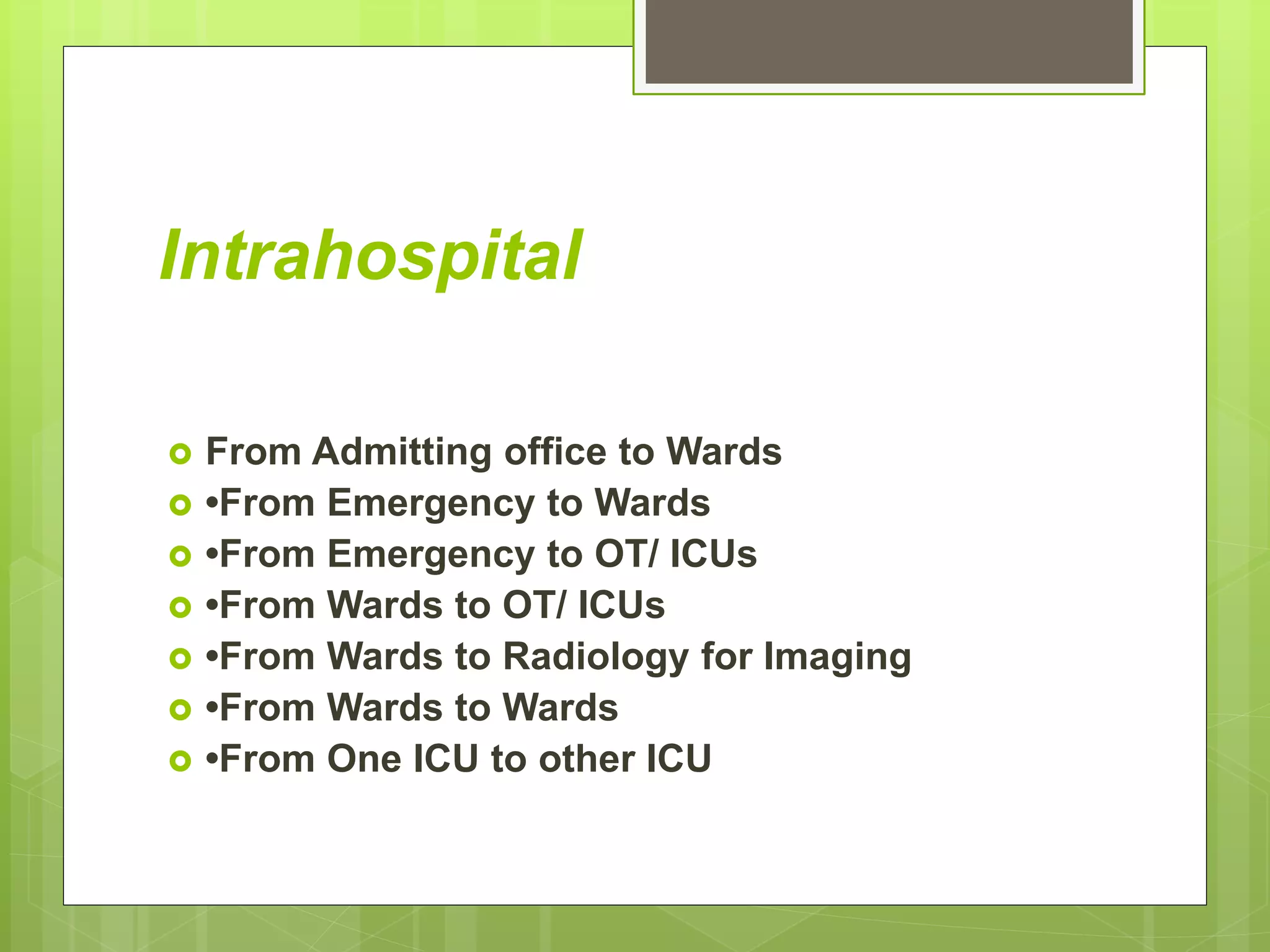 Ward management | PPTX