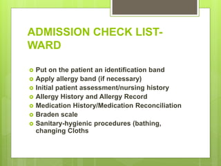 Ward management | PPTX | Healthcare Industry | Industries