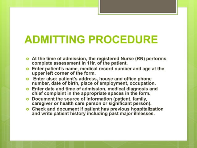 Ward management | PPTX | Healthcare Industry | Industries