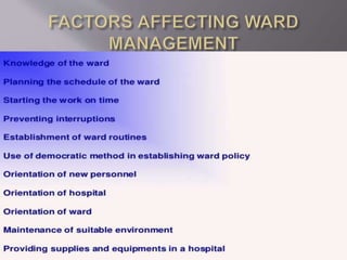 Ward management | PPT