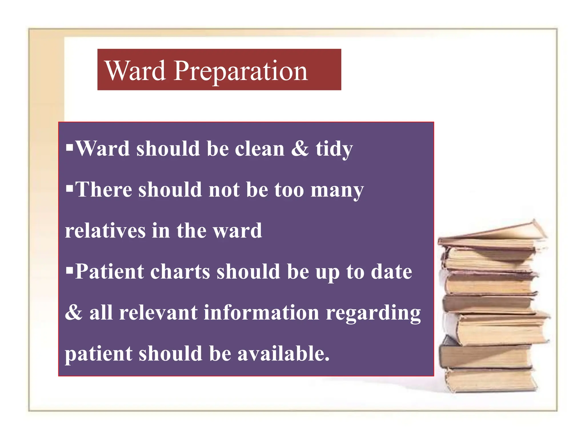 Ward management for nursing staff in job | PPTX