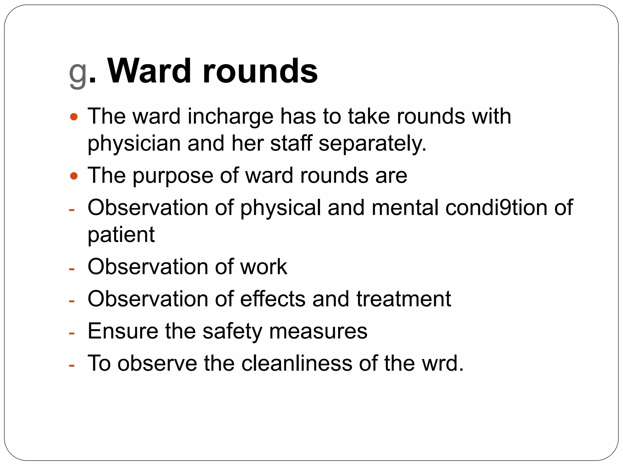 Ward mangement | PPTX