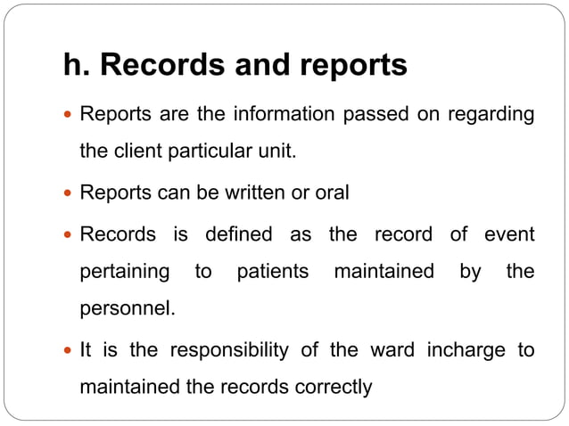 Ward mangement | PPTX | Healthcare Industry | Industries