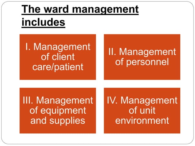 Ward mangement | PPTX | Healthcare Industry | Industries