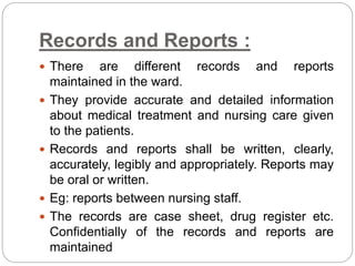 Ward mangement | PPTX