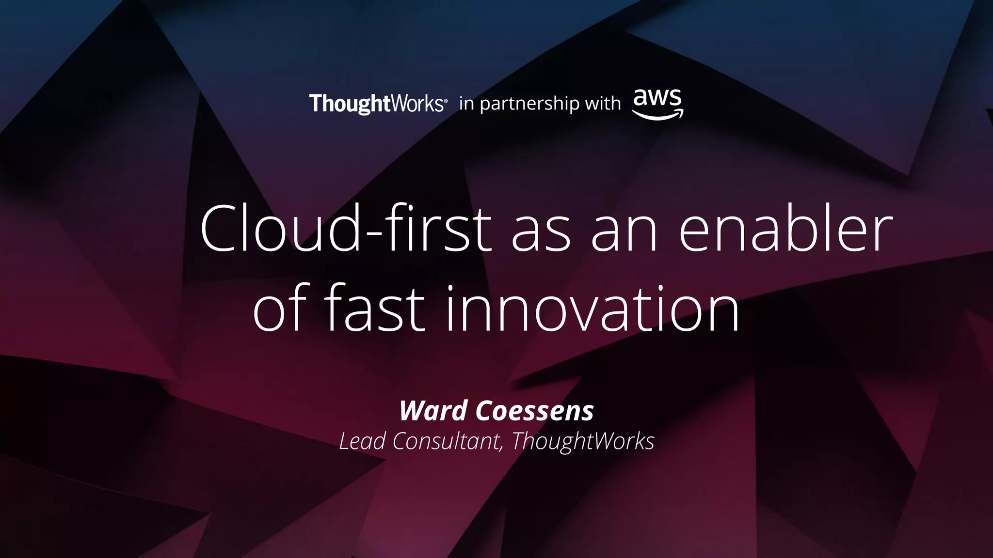 Cloud-first for fast innovation | PPT