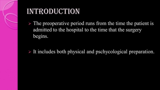 Ward procedures and preoperative care | PDF