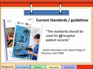 Wardround documentation audit | PPTX