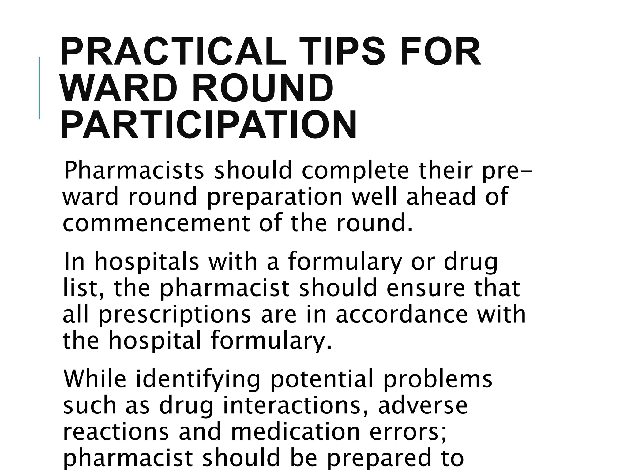 Ward round participation | PPTX