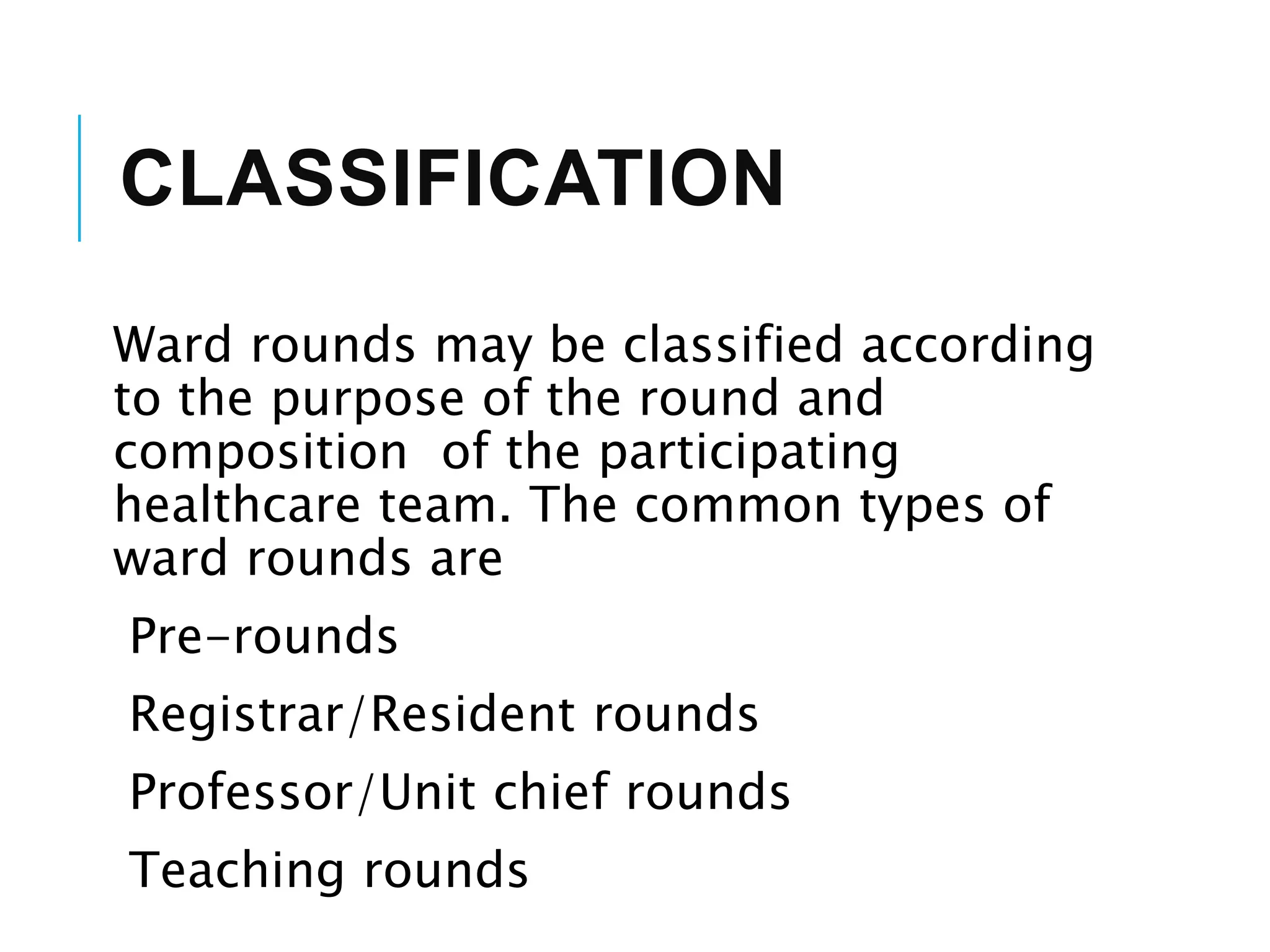 Ward round participation | PPTX