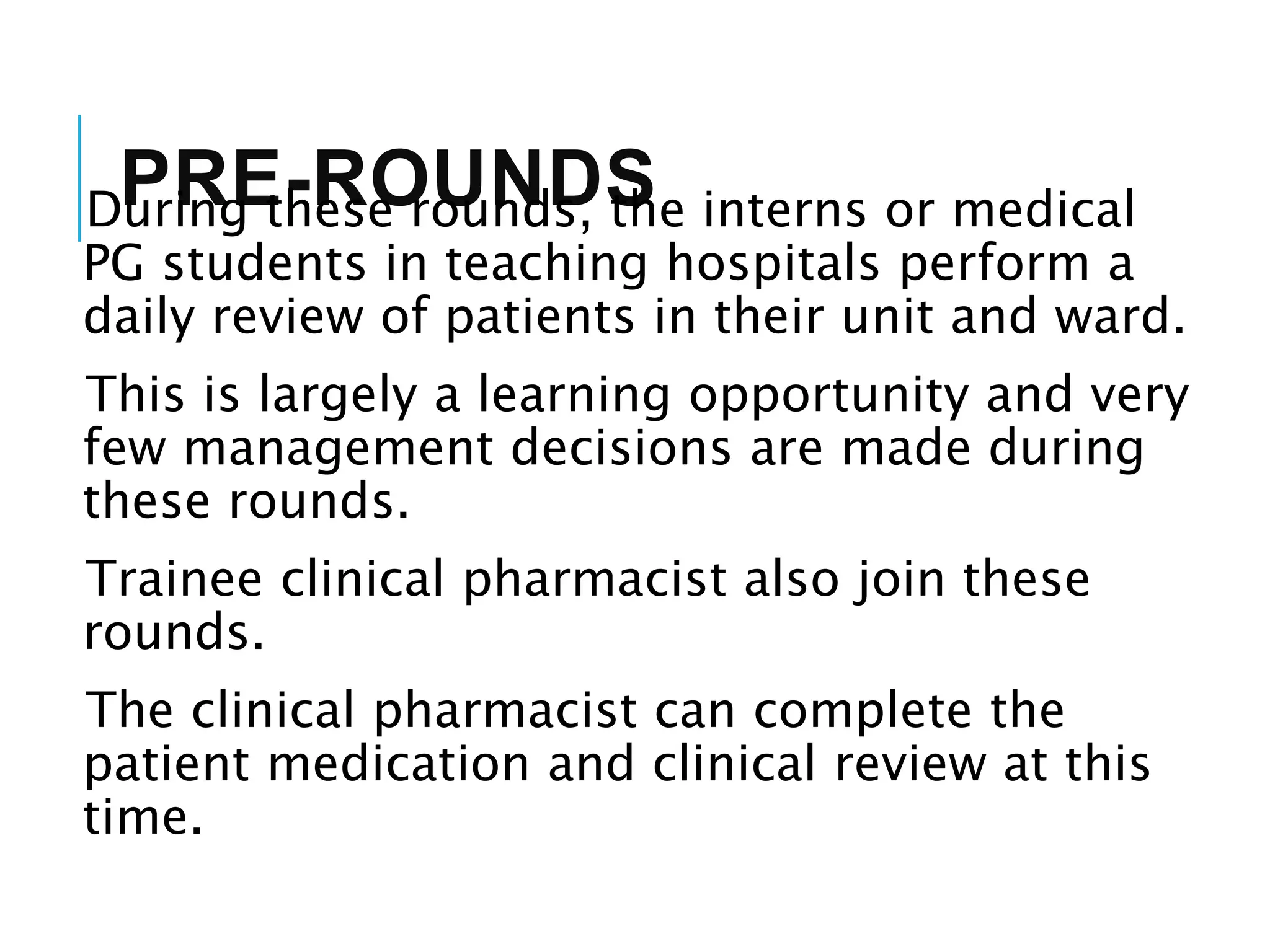 Ward round participation | PPTX