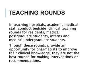 Ward round participation | PPTX