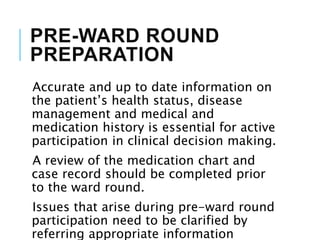 Ward round participation | PPTX