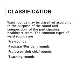 Ward round participation | PPTX