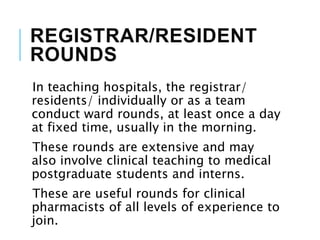 Ward round participation | PPTX
