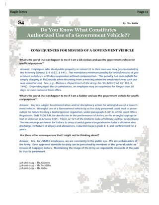 War eagle newsletternov 2011 | PDF