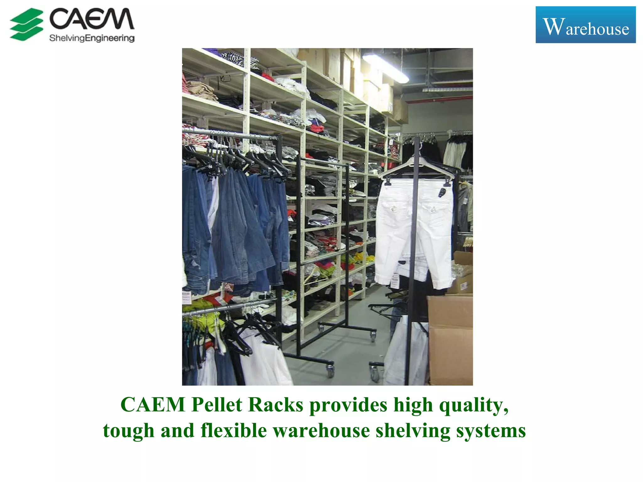 Durable Modular shelving system for warehouse stock storage-CAEM ...