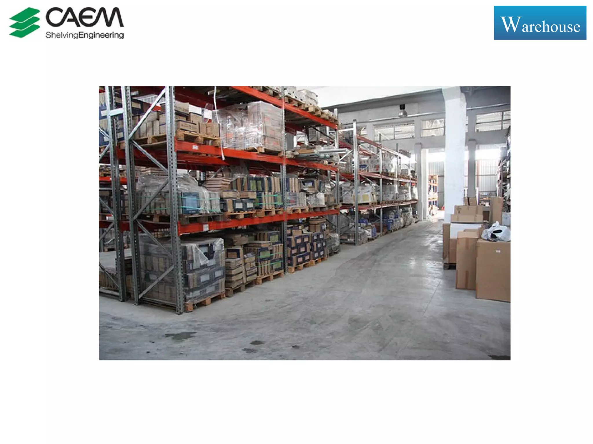Durable Modular shelving system for warehouse stock storage-CAEM ...