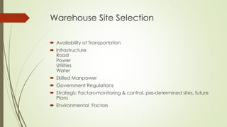 Warehousing | PPT