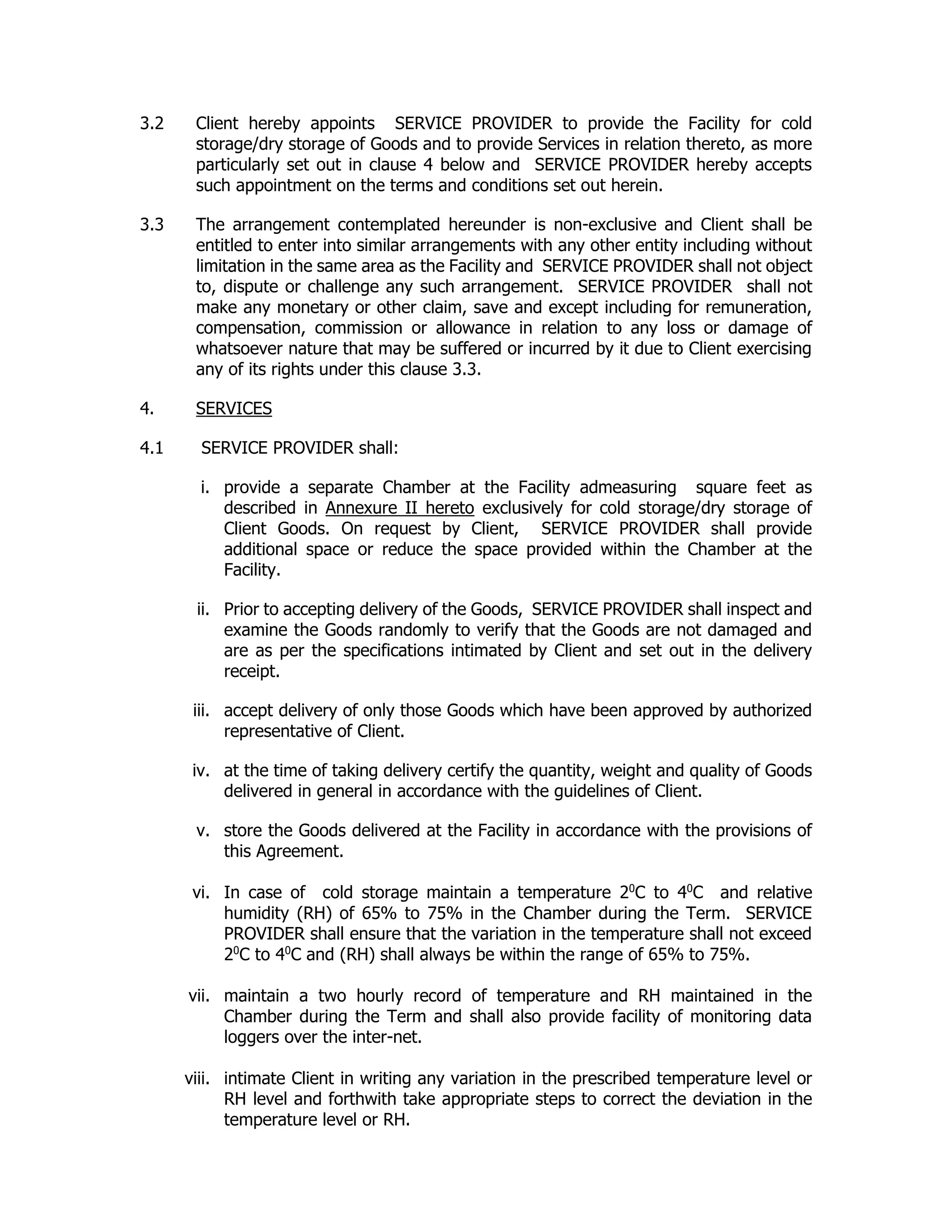 WAREHOUSE AGREEMENT | PDF