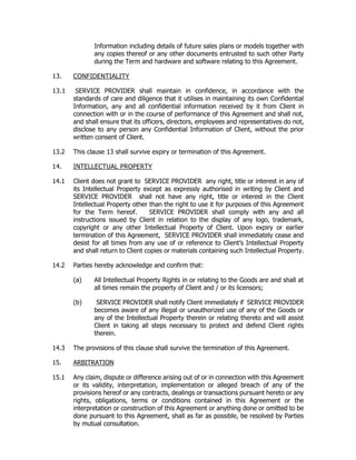 WAREHOUSE AGREEMENT | PDF