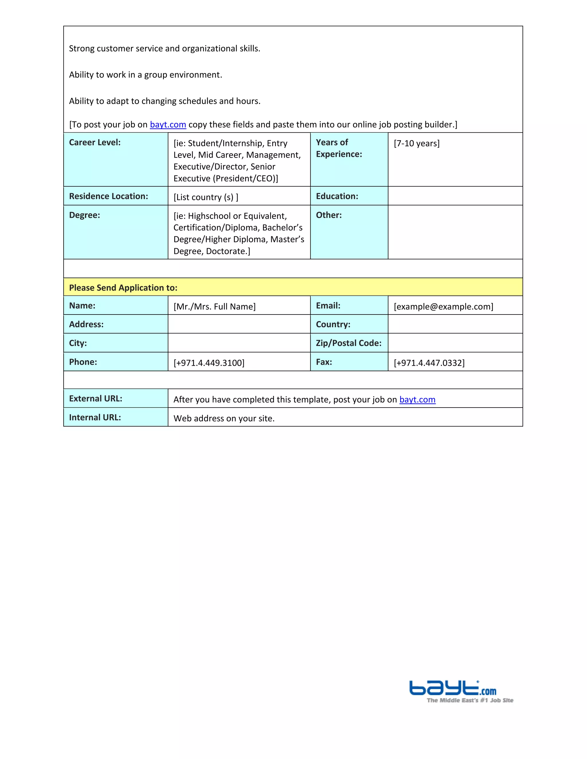 Warehouse Assistant Job Description Template by Bayt.com