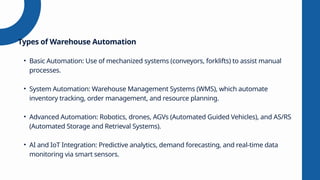 Warehouse Automation: Streamlining Operations for Efficiency | PPTX