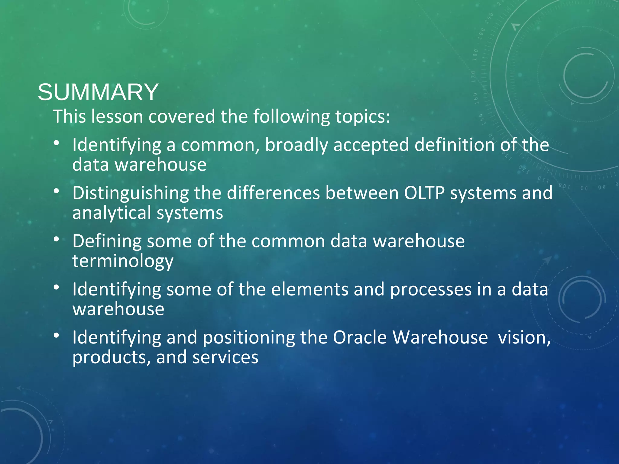 Warehouse chapter3 | PPT