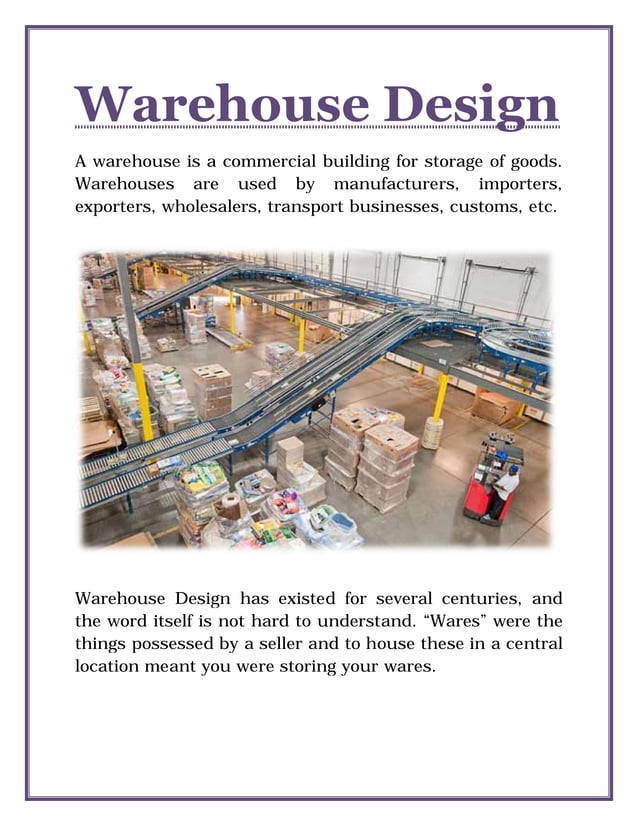 Warehouse Design | PDF | Logistics | Business
