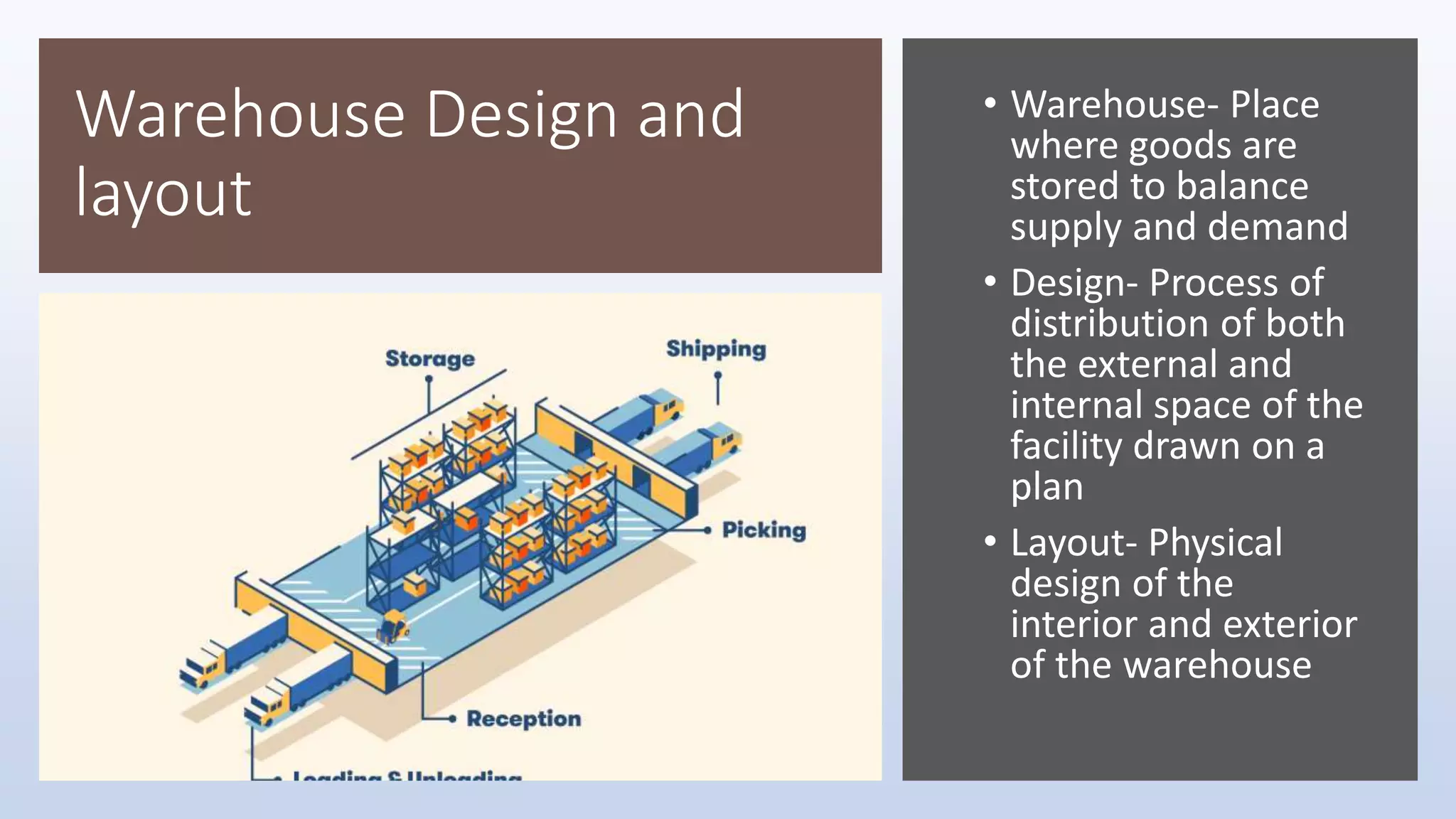 Warehouse design and layouts with case study and examples | PPTX