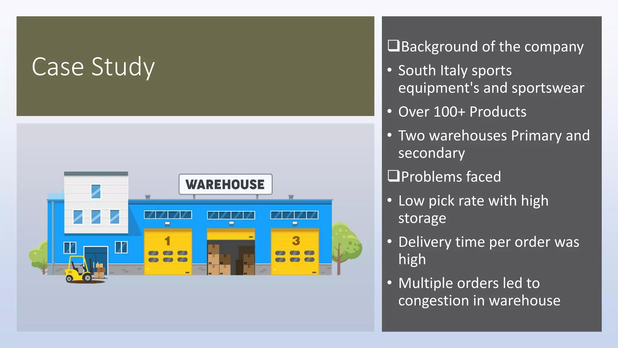 Warehouse design and layouts with case study and examples | PPTX
