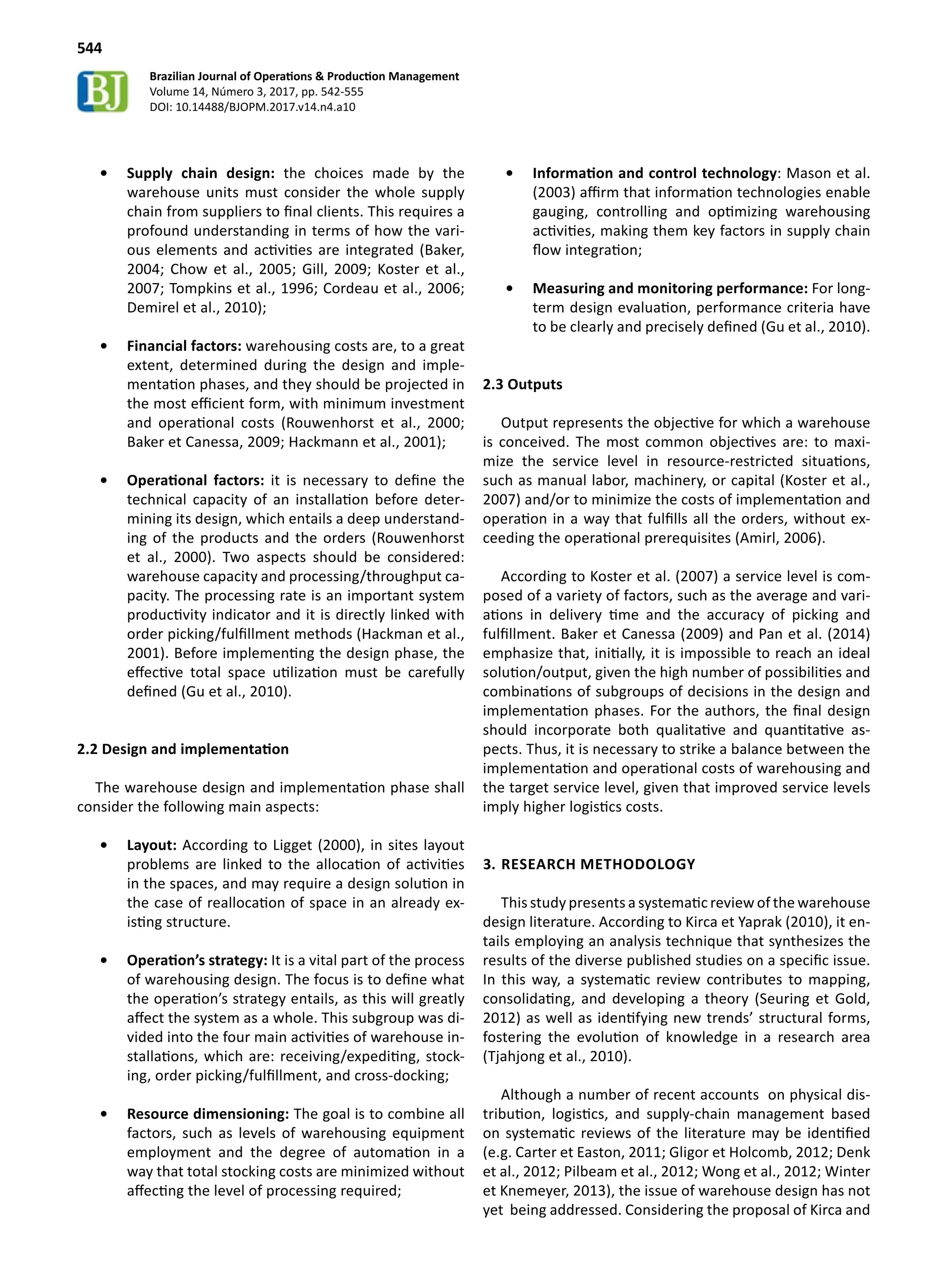 Warehouse design | PDF