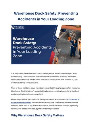 Warehouse Dock Safety – Best Practices for a Secure Loading and ...