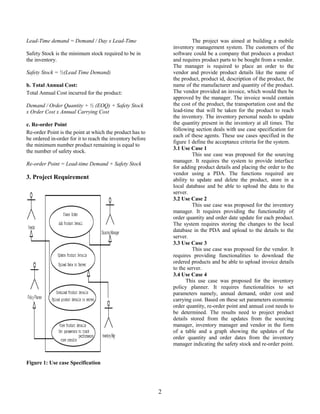 Warehouse inventory system | PDF
