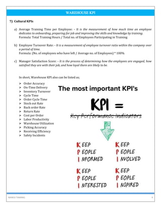 Warehouse KPIs - Mastering warehouse efficiency | PDF