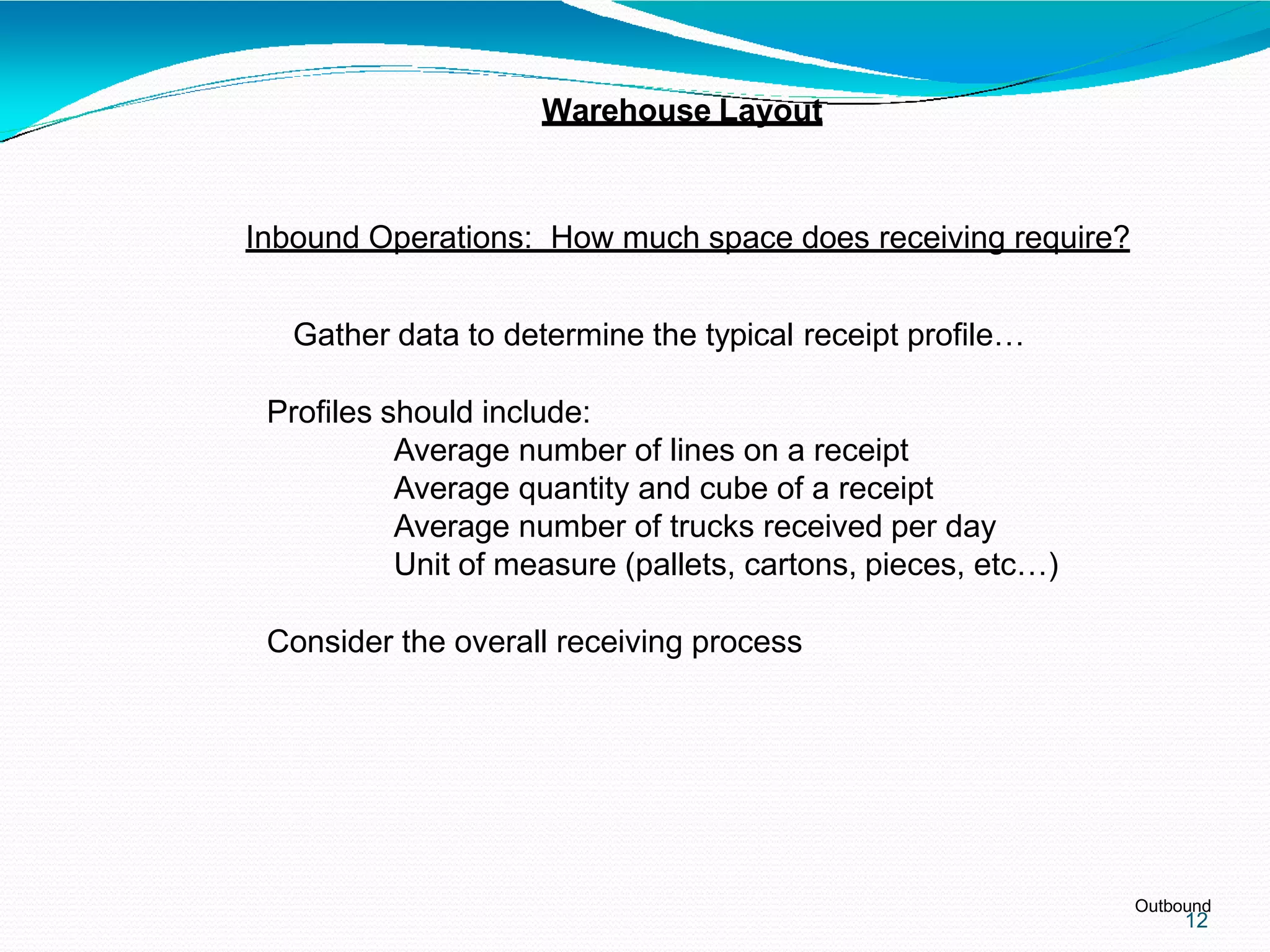warehouselayout-111212212547-phpapp01.pptx | Data Storage and Warehousing | Computing