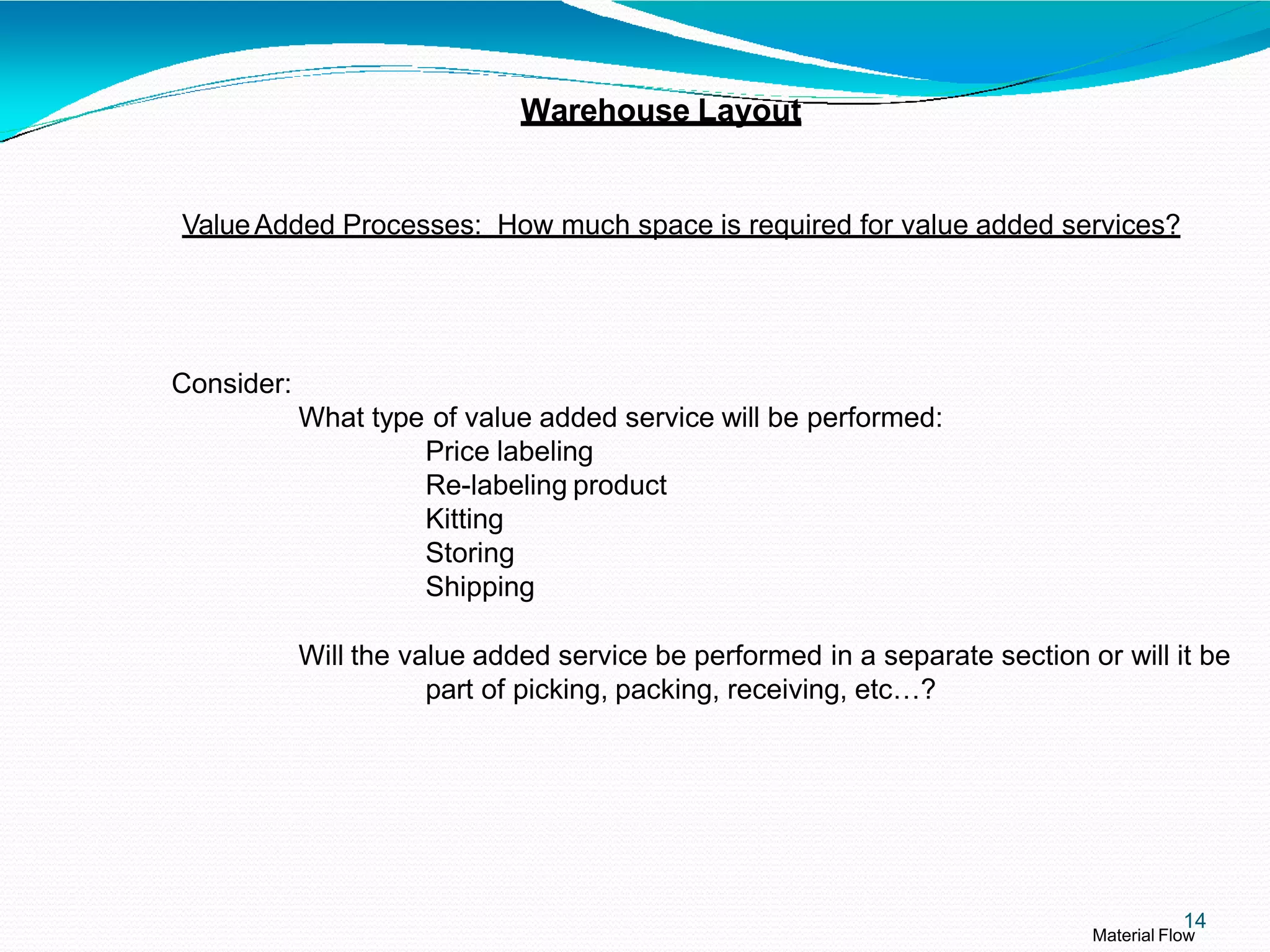 warehouselayout-111212212547-phpapp01.pptx | Data Storage and Warehousing | Computing