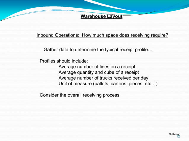 warehouselayout-111212212547-phpapp01.pptx | Data Storage and Warehousing | Computing