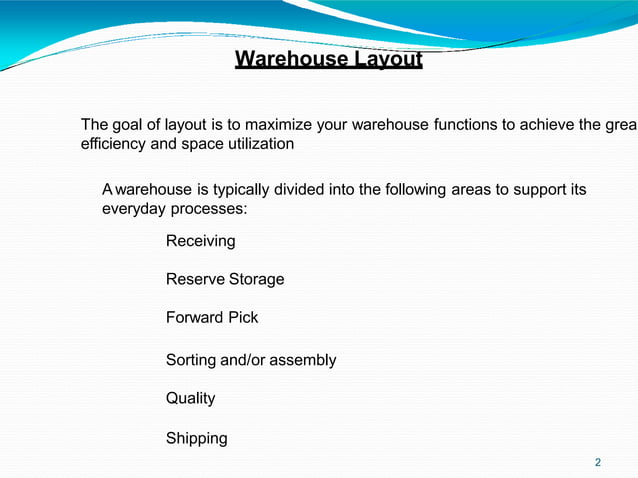 warehouselayout-111212212547-phpapp01.pptx | Data Storage and Warehousing | Computing