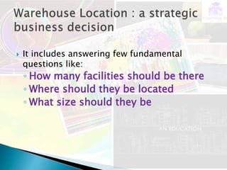 Warehouse location | PPTX